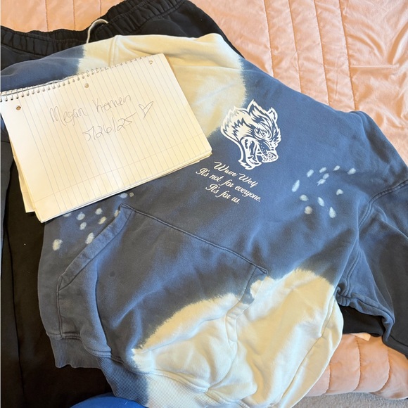 Darc Sport | Other | Darc Sport Blue And White Wave Wolf Hoodie | Poshmark